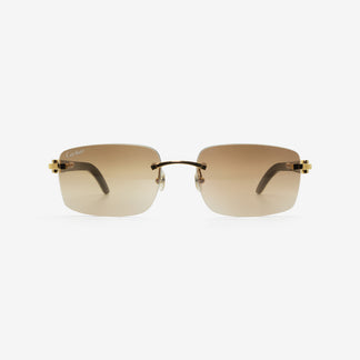 Cartier Buffs Glasses - "Buffs" - White Buffalo Horn – Vision Gallerie