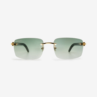 Cartier Buffs Glasses - "Buffs" - White Buffalo Horn – Vision Gallerie