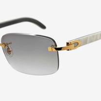 Cartier Buffs Glasses - "Buffs" - White Buffalo Horn – Vision Gallerie